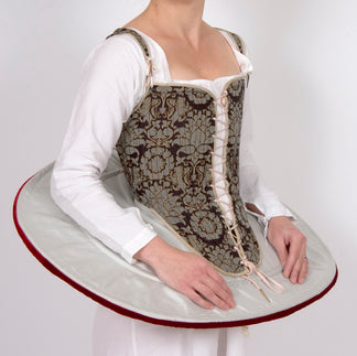Pattern for Elizabethan lady's French farthingale & rolls, nowadays ca ...