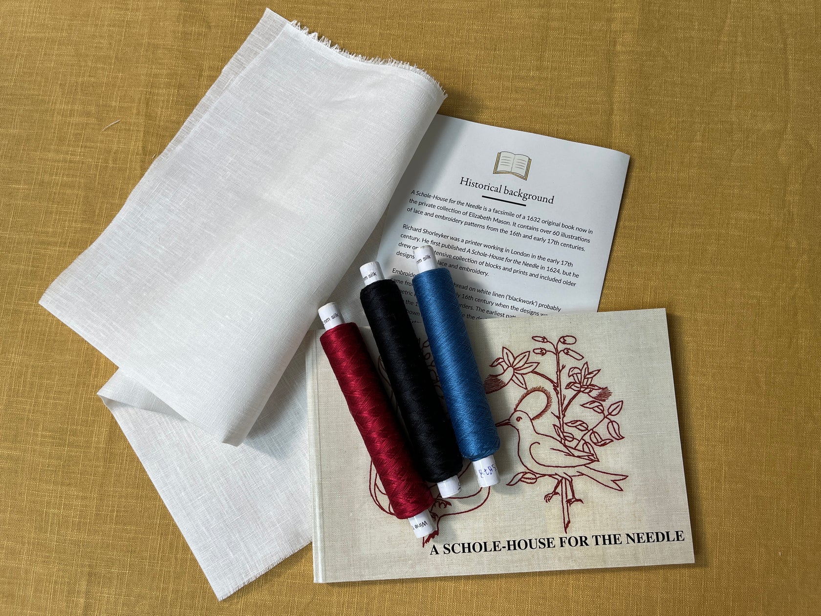 Kit for Elizabethan needlework - A Schole House for the Needle facismi ...