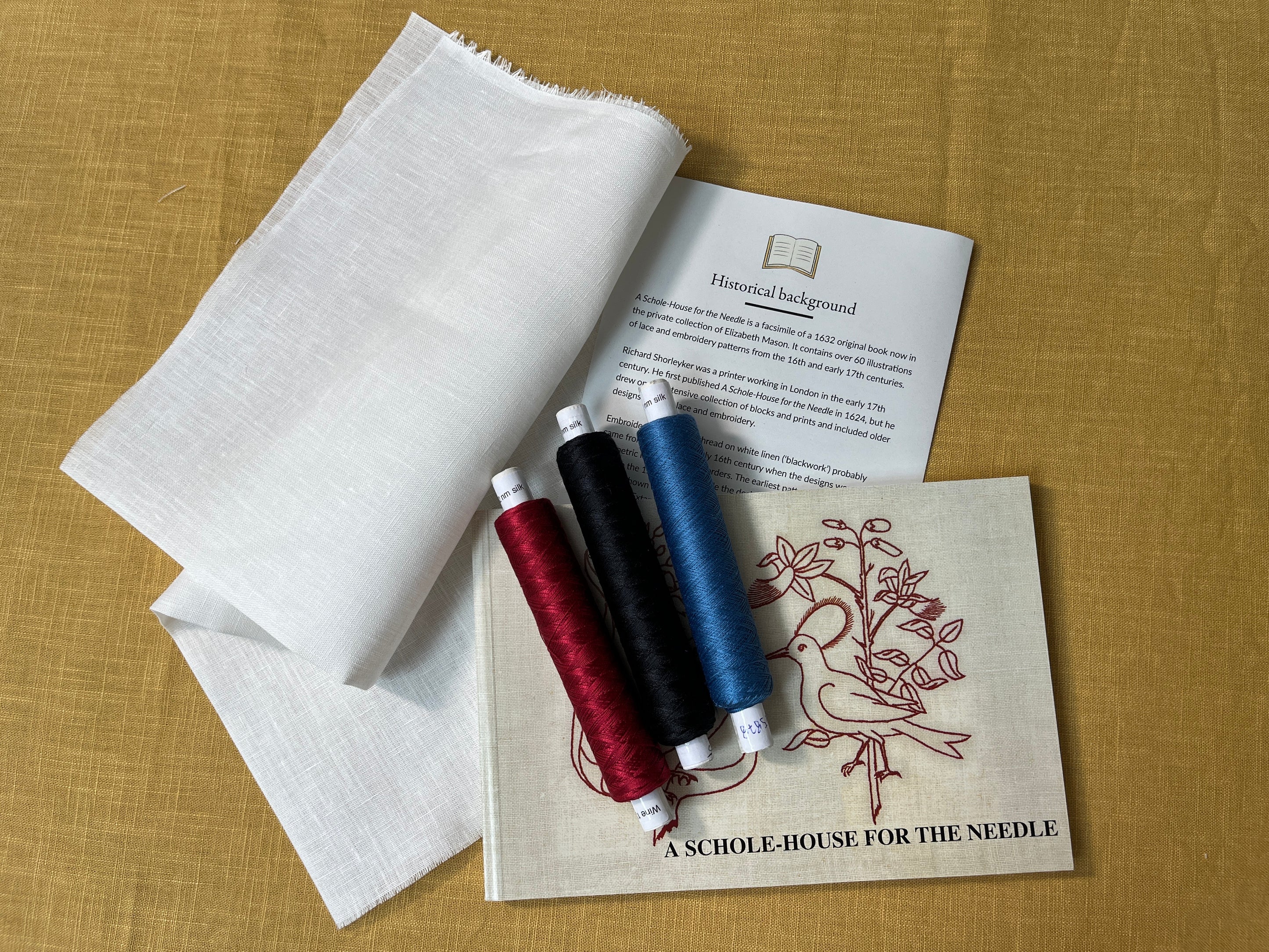 Kit for Elizabethan needlework - A Schole House for the Needle facismi ...