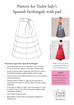 Pattern for Tudor & Elizabethan lady's Spanish farthingale & pad – The ...