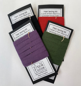 Hair lacing kit in various colours for Tudor or Elizabethan reenactmen ...